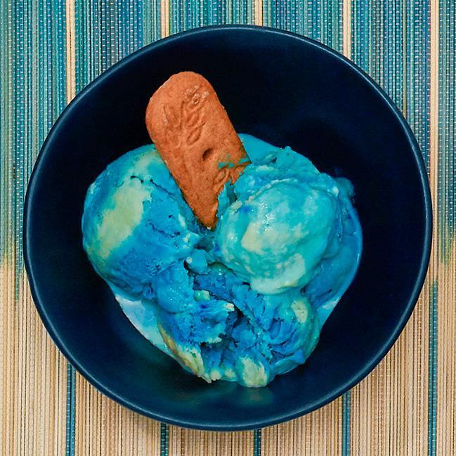 Ocean Blue Marble Ice Cream | Lollygag.co