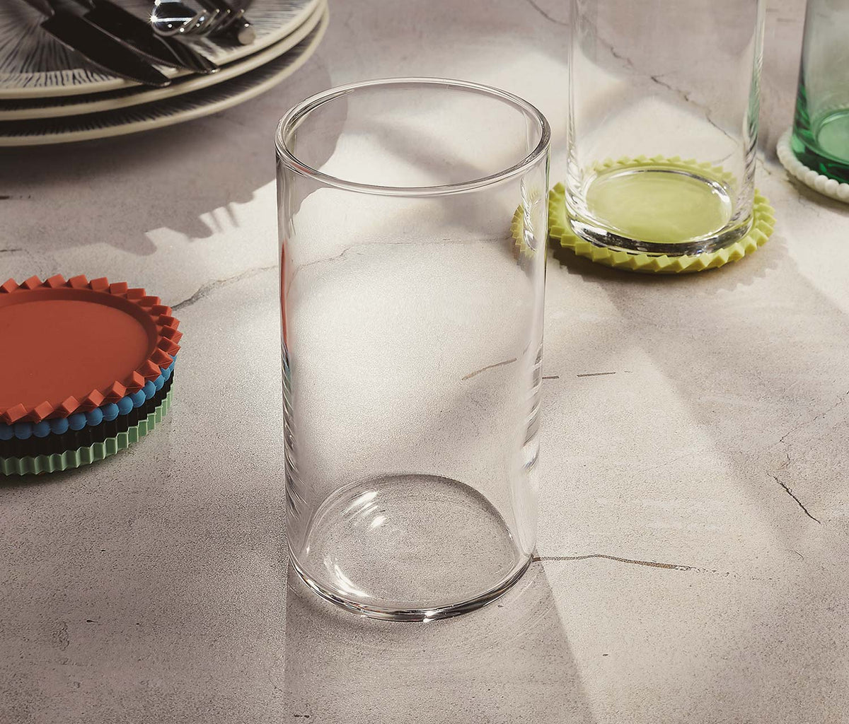 MoMa Geo Pop Primary Stacking Silicone Coasters