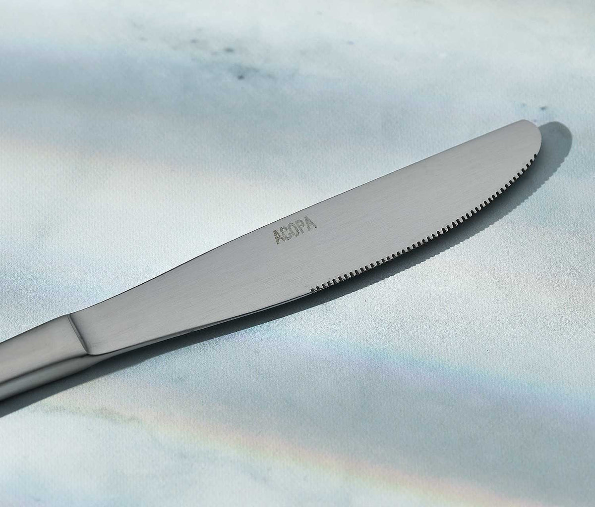 Acopa Phoenix stainless satin matte silver 10 PC flatware set - Lollygag