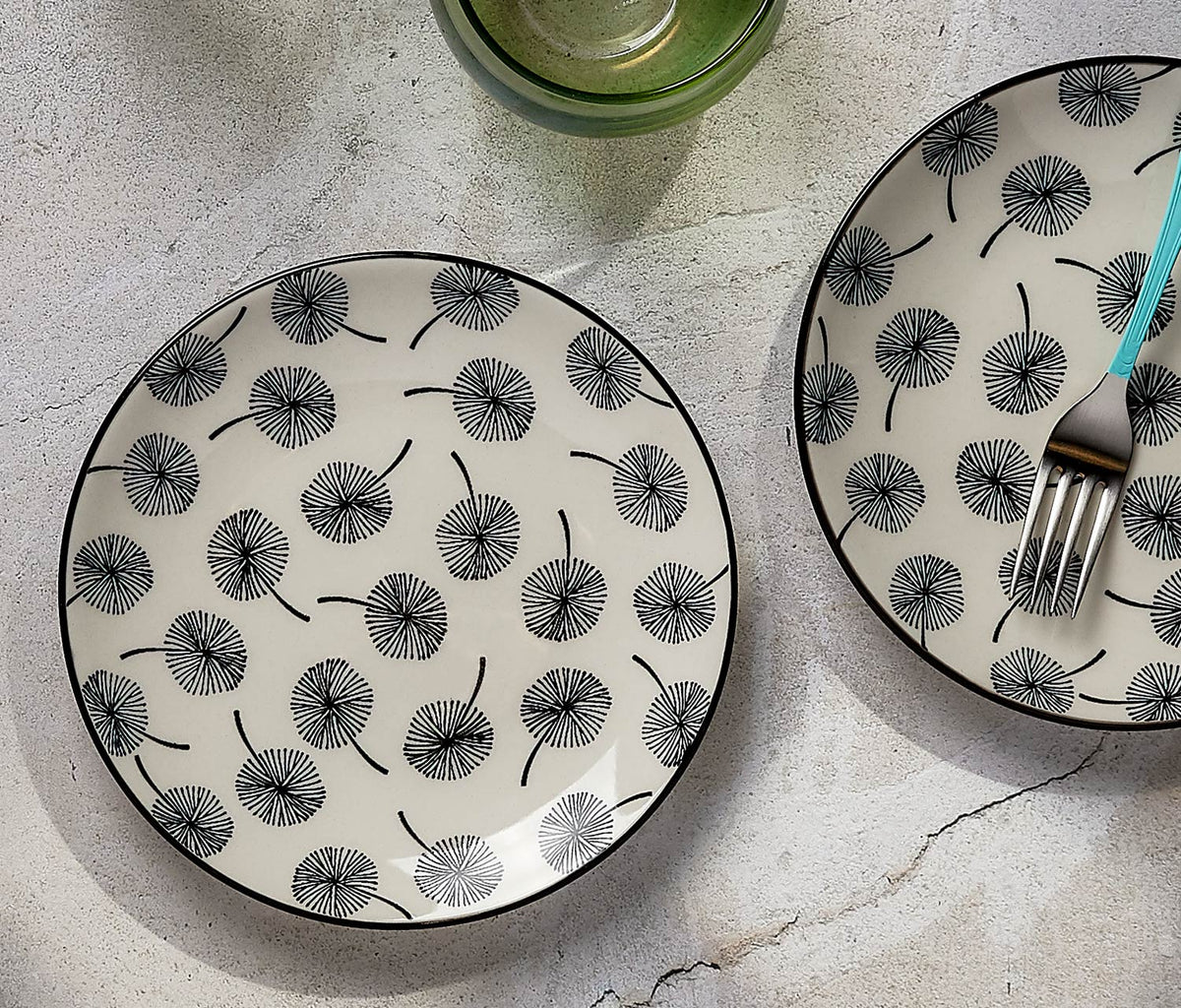 Dandelion Stamped Appetizer Small Plates - Lollygag