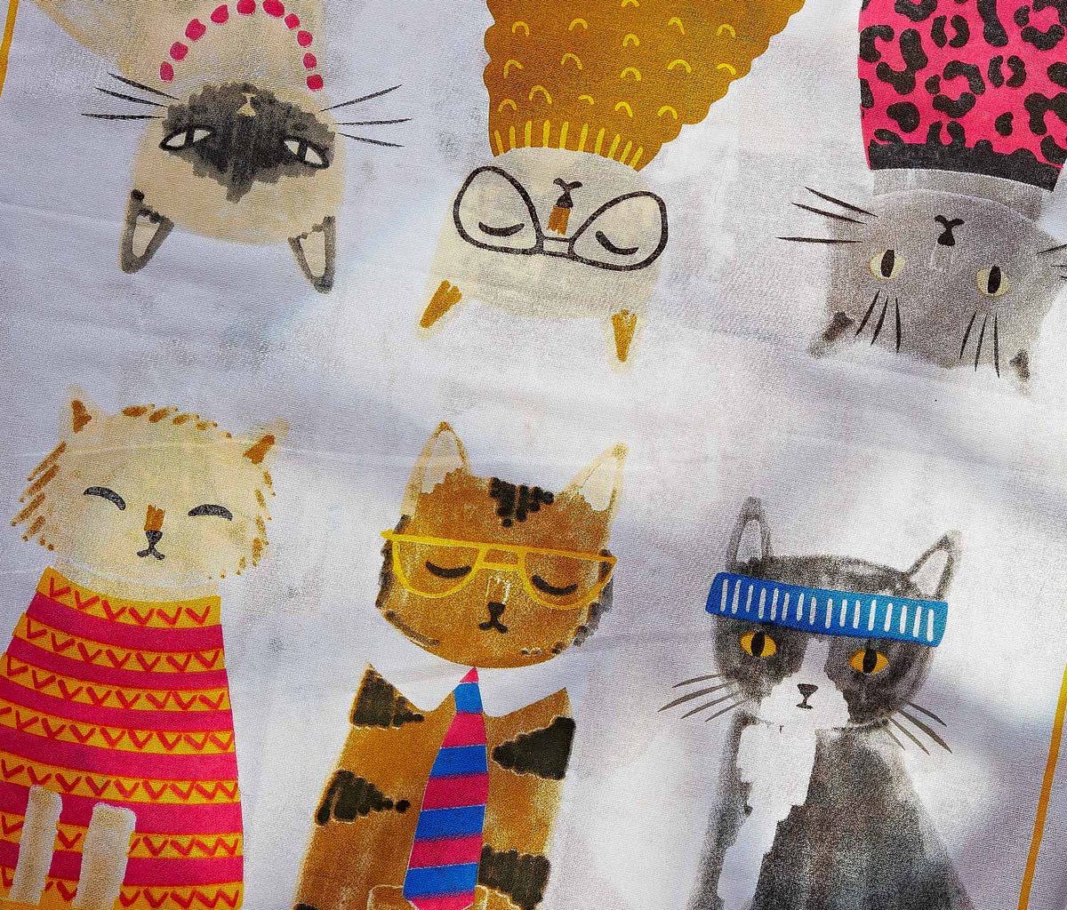 Feline Cats Dish Cotton Towels and Oven Mitts Gift Set - lollygag
