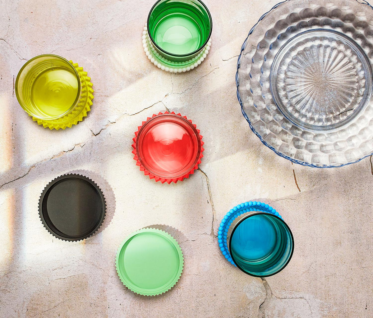 MoMa Geo Pop Primary Stacking Silicone Coasters