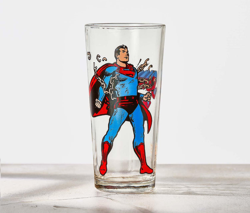 Superman 1975 Dc Comics Collector Glass - lollygag