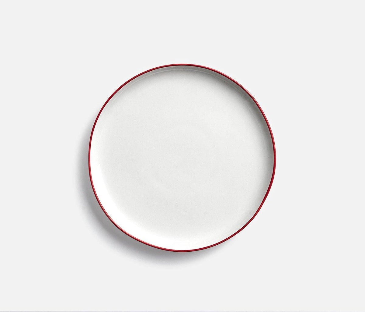 Canvas Home Tableau Red Rim Salad Plate Set