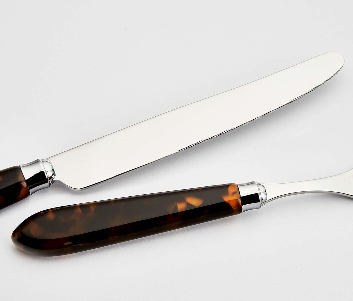 Capdeco Omega Tortoise Shell 10PC Luxury Flatware Set - Lollygag