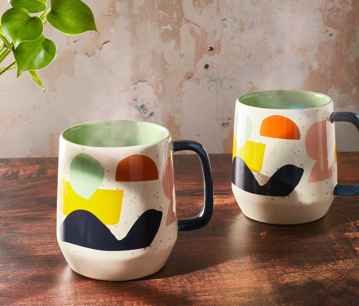 Doodle Jumbo Mugs – Danica Studio Ceramic Abstract Mugs | Lollygag
