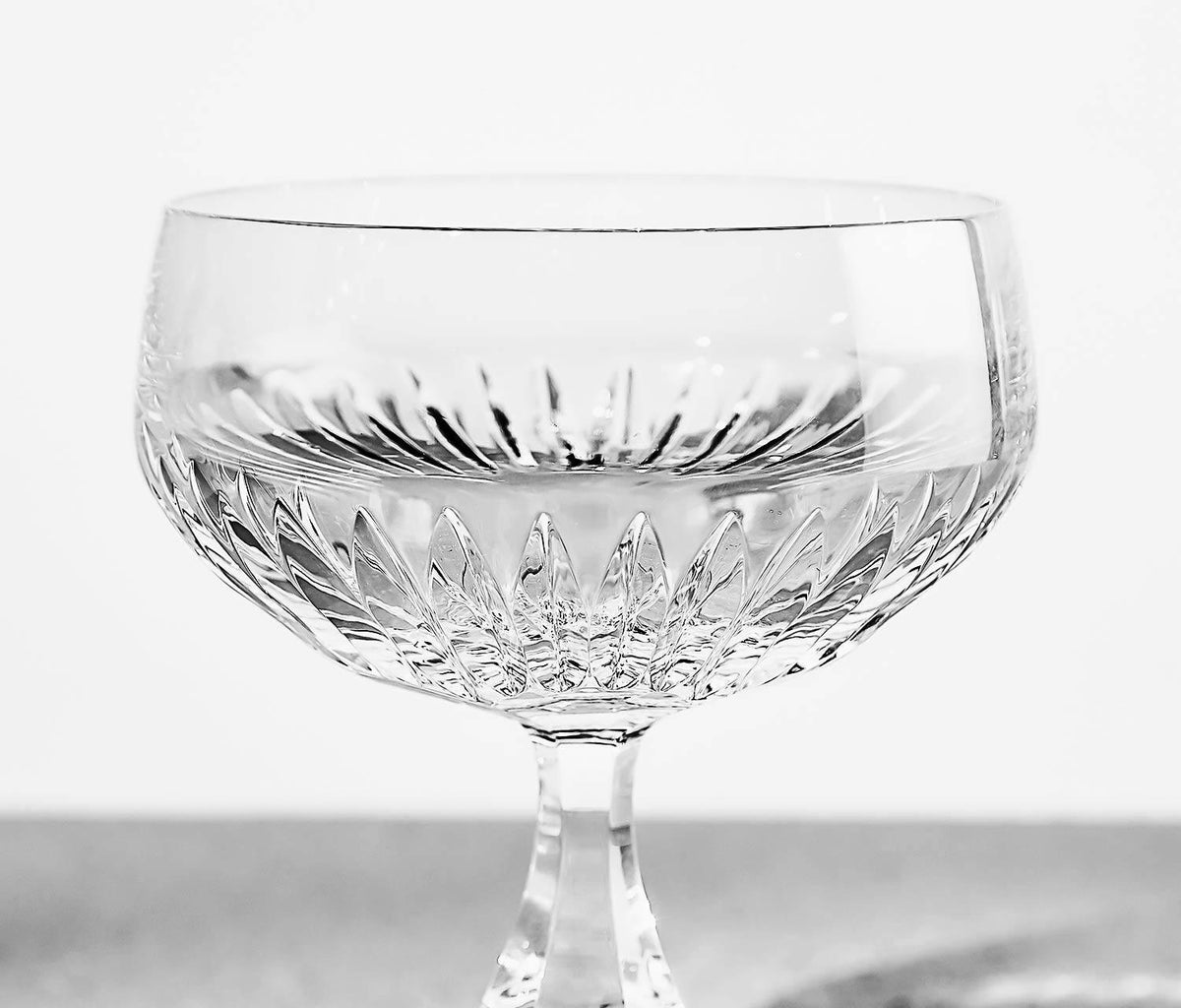 Garbo Crystal Coupe Glasses: Set of 2