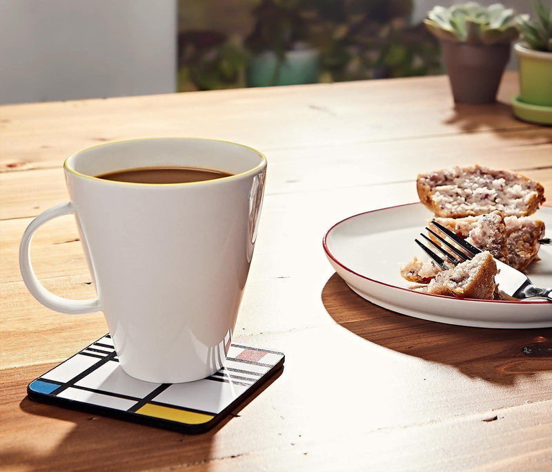 Canvas Home Abbesses Tableau Porcelain Yellow Rim Mug Set - Lollygag