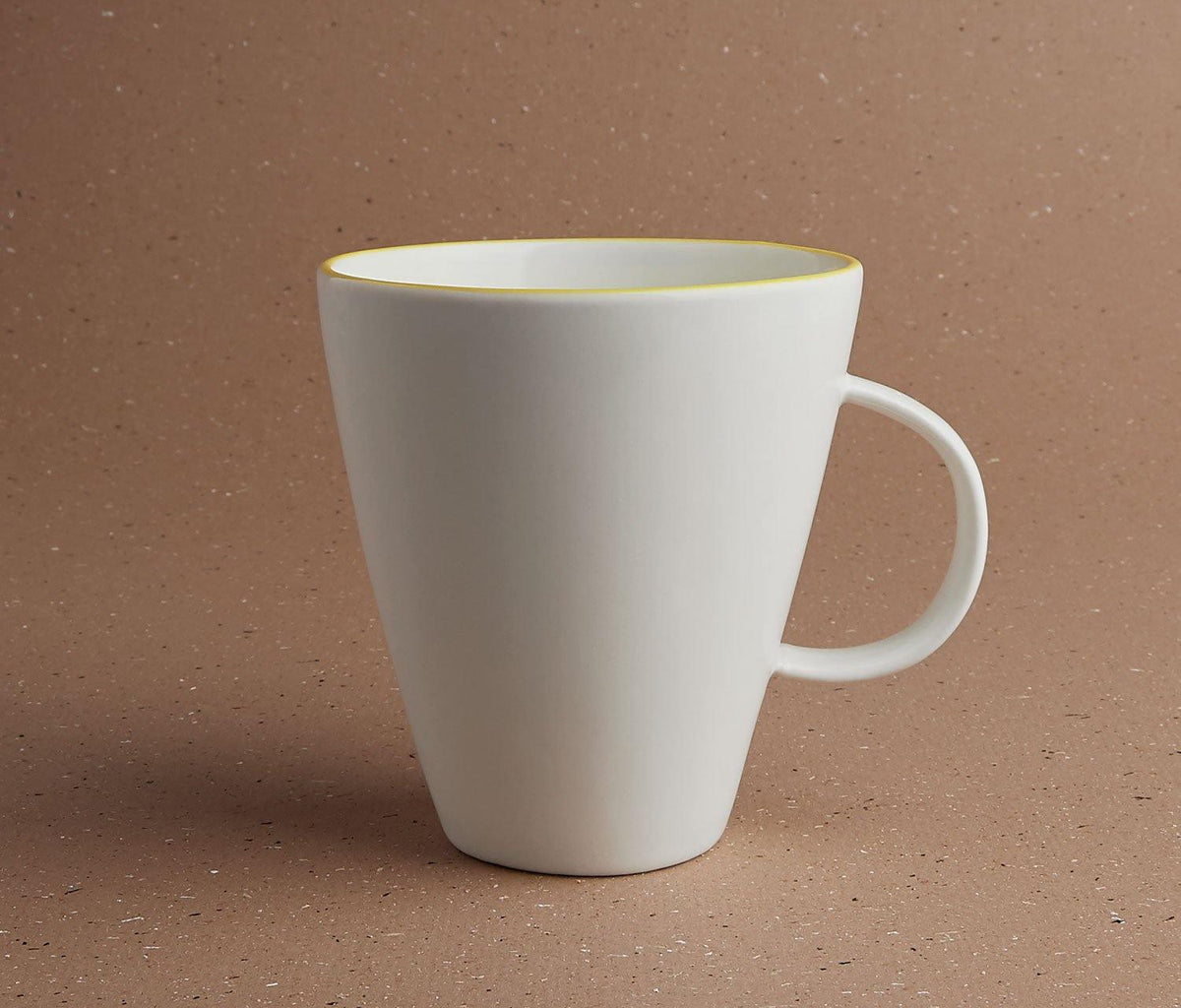 Canvas Home Abbesses Tableau Porcelain Yellow Rim Mug Set - Lollygag