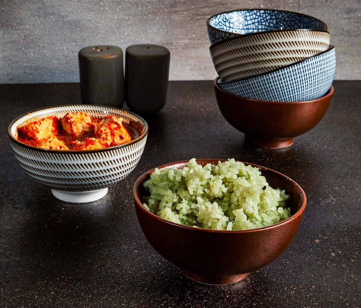 Kokoro Japanese Ceramic Small Side/ Rice Bowls - lollygag