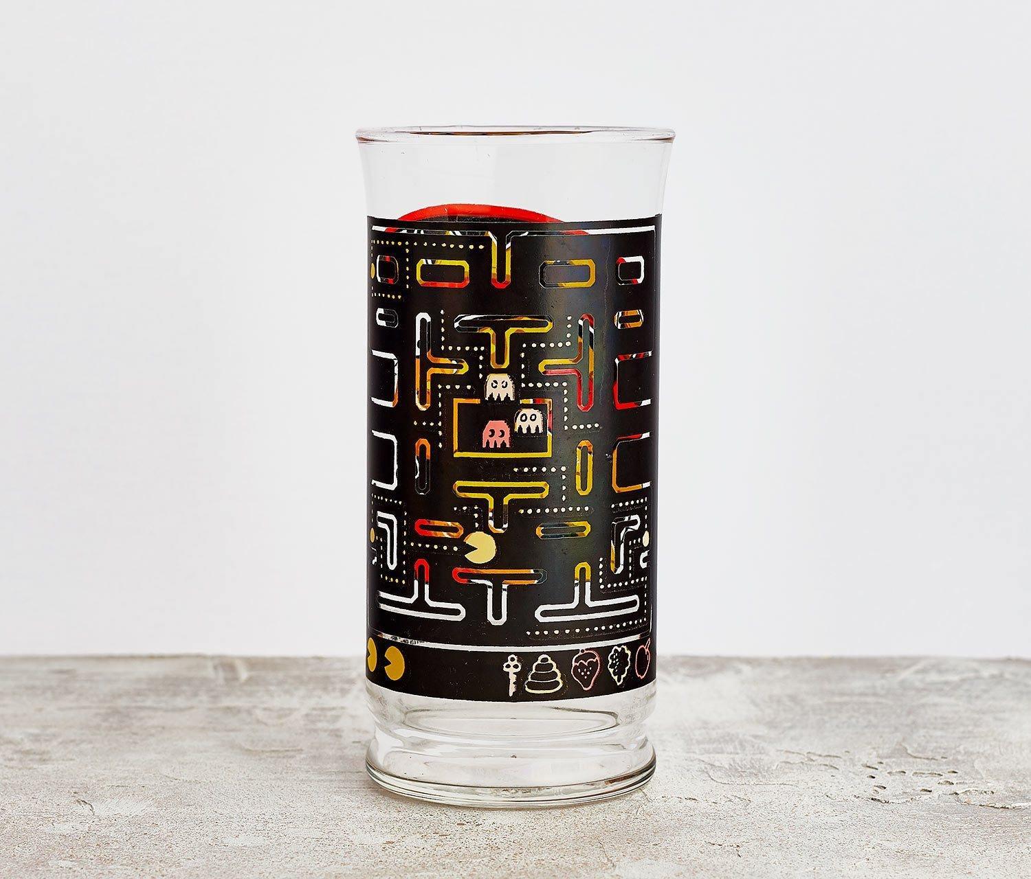 Pac-Man Tall Beverage Glass -Vintage 1980's